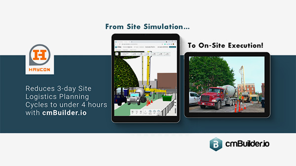 Haycon reduces 3-day site logistics planning cycles to under 4 hours with rapid 4D simulation ...